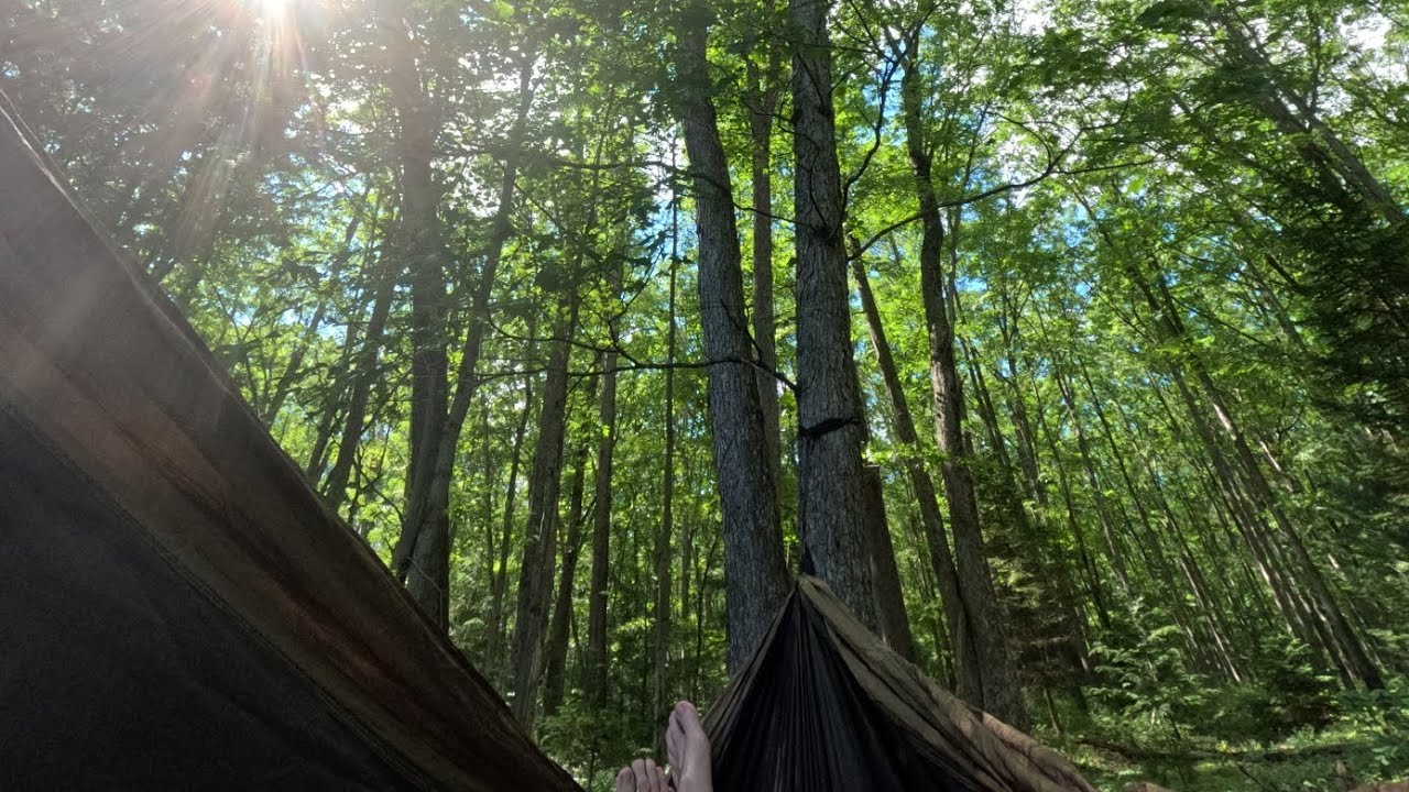 Kayak hammock setup - YouTube