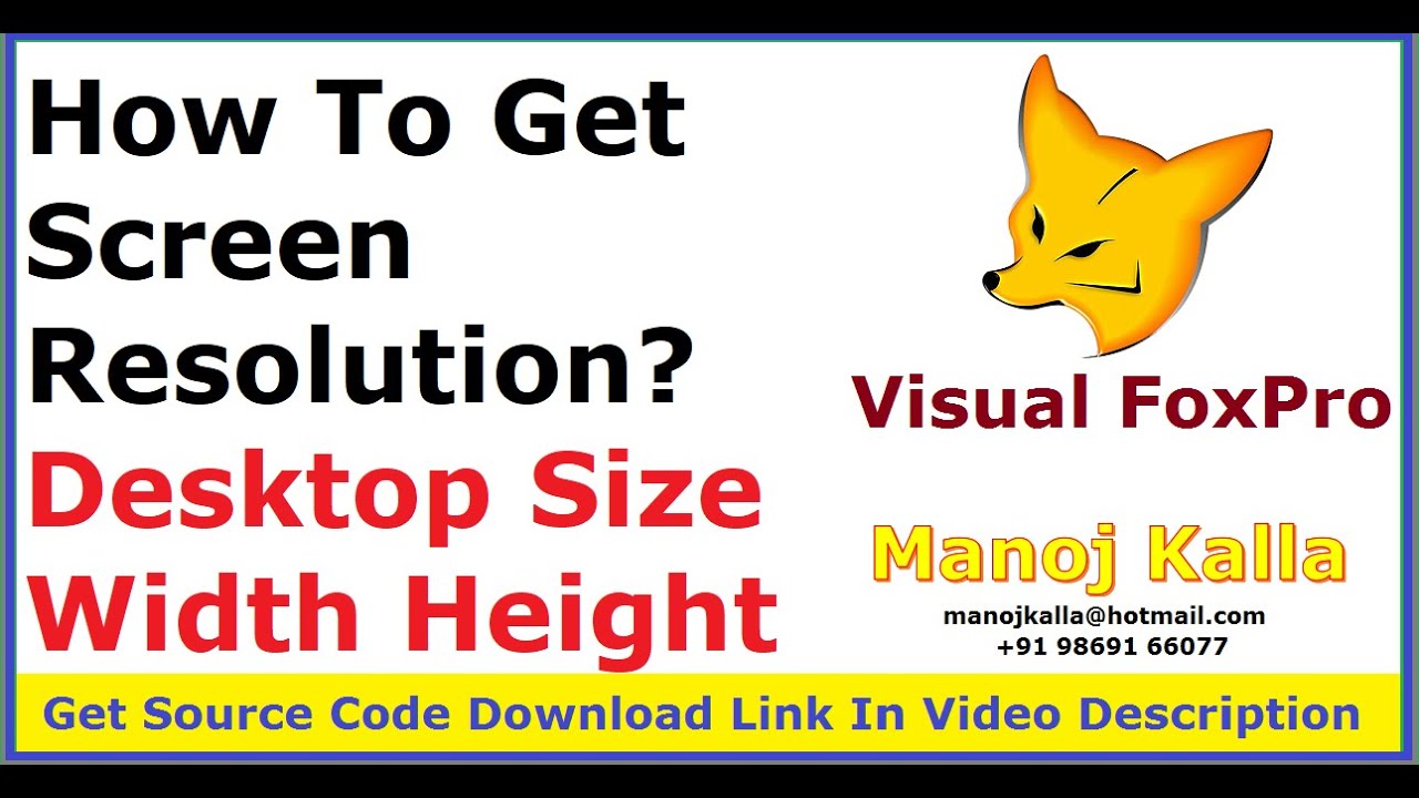 How To Get Screen Resolution In Visual Foxpro 9 Find Screen How To Get Screen Resolution In Visual Foxpro 9 Find Screen