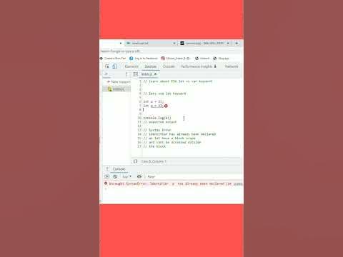 Difference between var and let keyword in javascript | Javascript Let Vs Var | #shorts #ytshorts ...