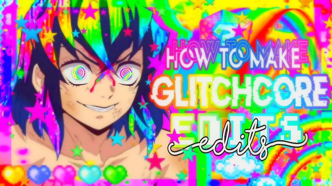 🌈 how to make glitchcore edits! // make a character into glitchcore ...