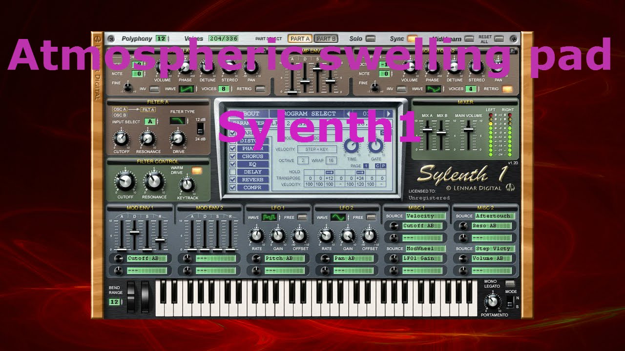 Sylenth1 swelling pad tutorial + FREE FLP - YouTube