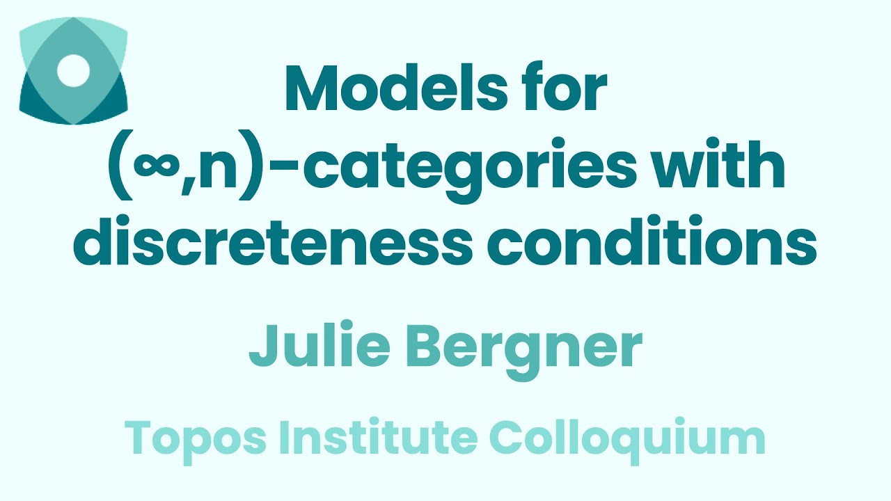 Julie Bergner: "Models for (∞,n)-categories with discreteness ...