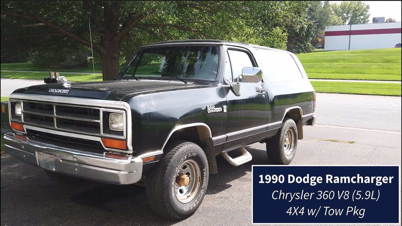 1990 Dodge Ramcharger | First Walk Around in 4K - YouTube