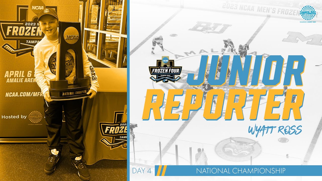NCAA Men's Frozen Four Junior Reporter Wyatt Ross: National ...