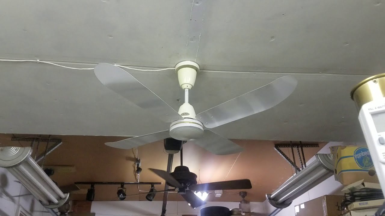 API/CEC 48" Industrial Commercial Ceiling Fan with 4 curved blades ...