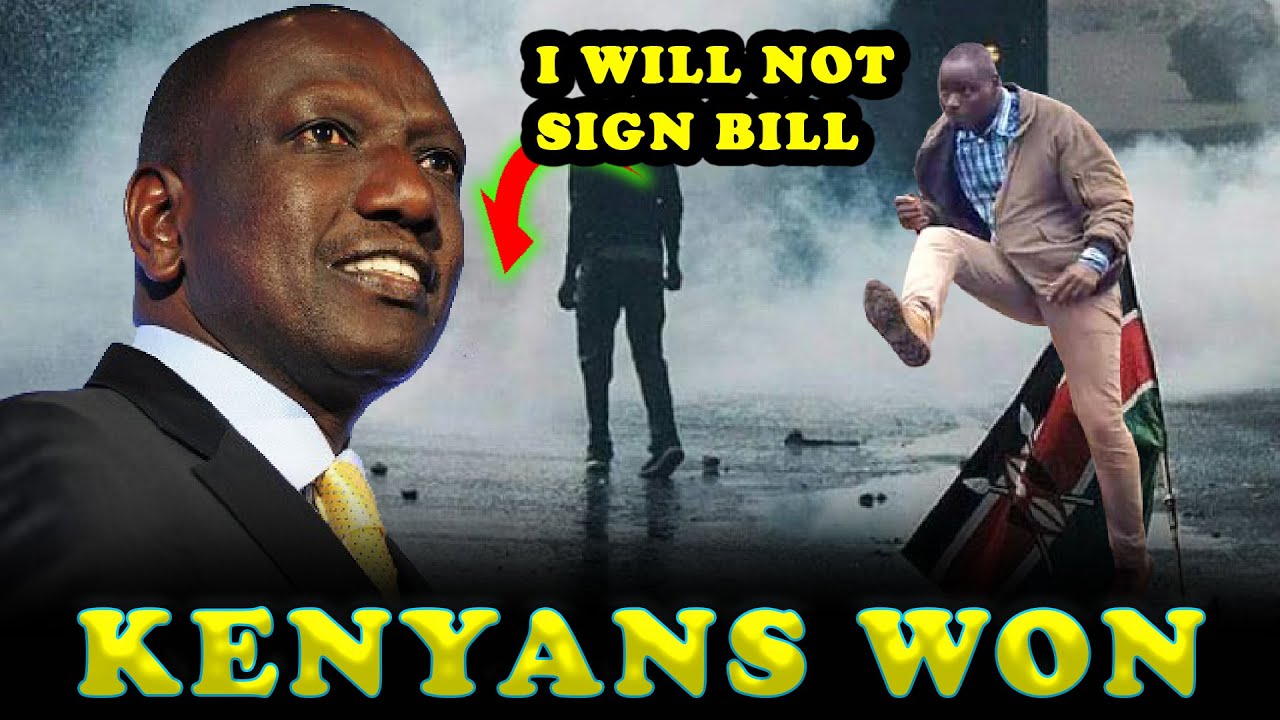 President William Ruto Will Not Sign Into Law A Finance Bill. - YouTube