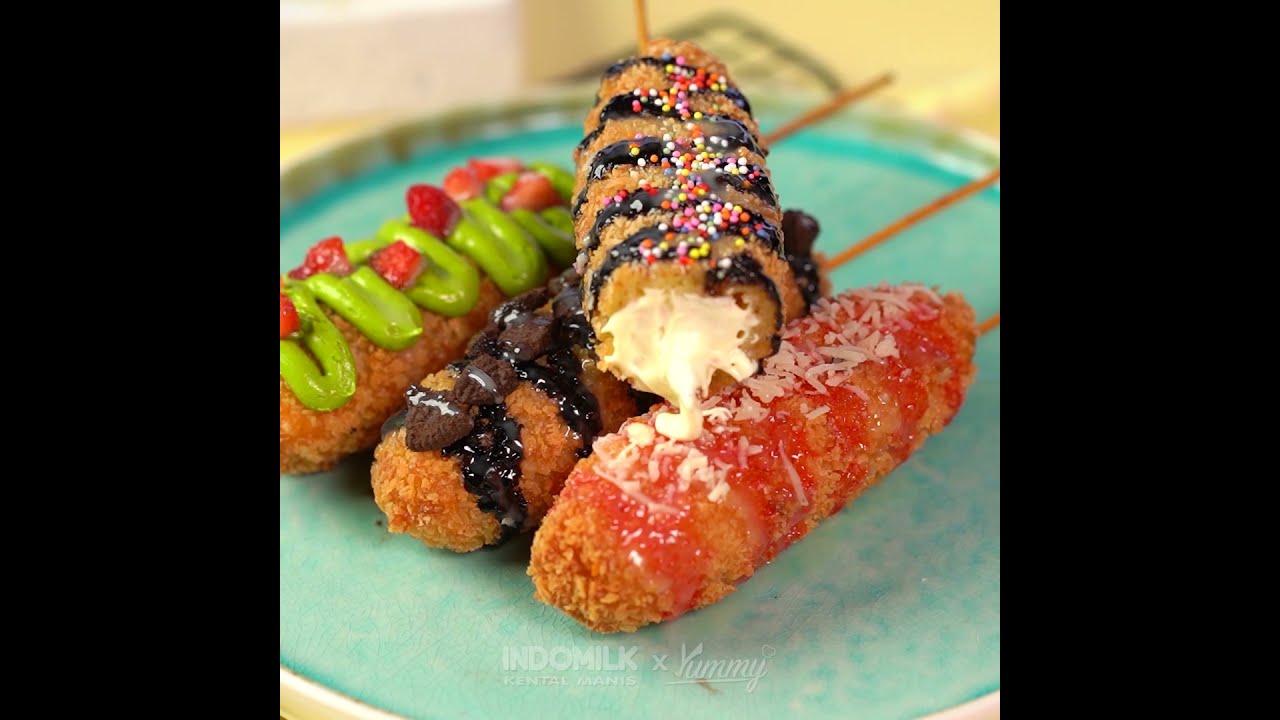 Sweet Corn Dog dengan Indomilk Kental Manis - YouTube