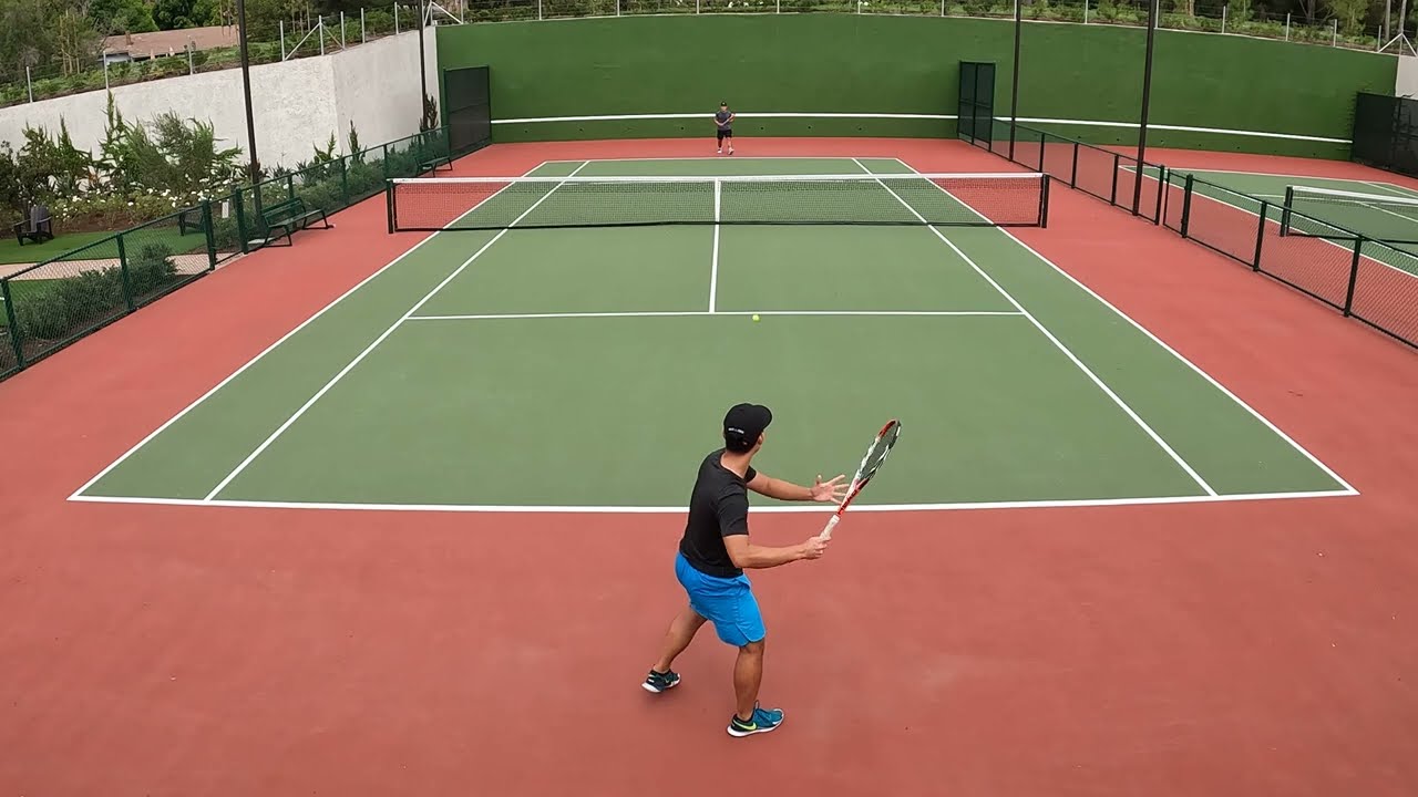Baseline Tennis Points - USTA 4.5 - YouTube