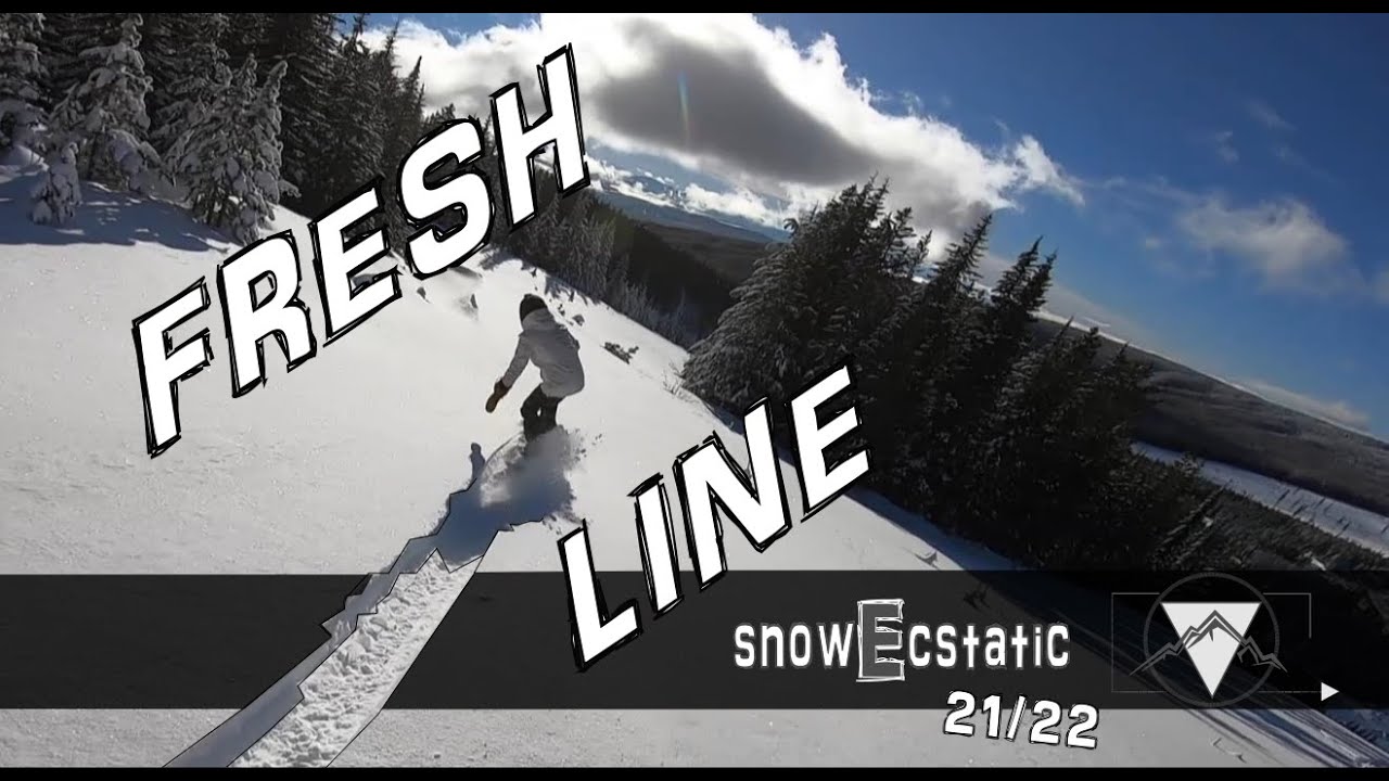 Snowboarding 100% Fresh Powder Lines! - YouTube