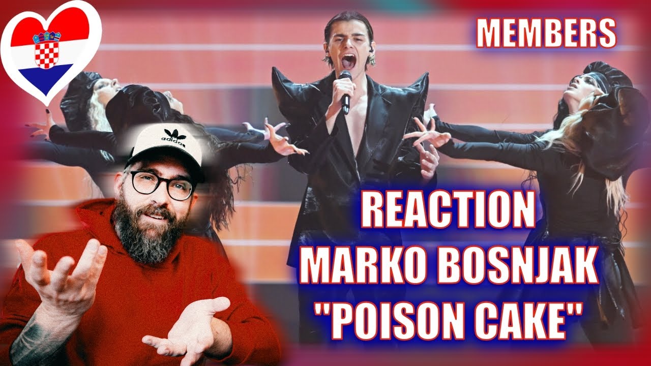 Reaction to Marko Bosnjak "Poison Cake" live performance | Eurovision ...