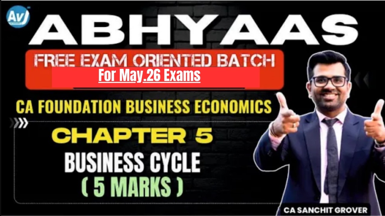 Business Cycle | Free Exam-oriented Batch | CA Foundation Economics ...