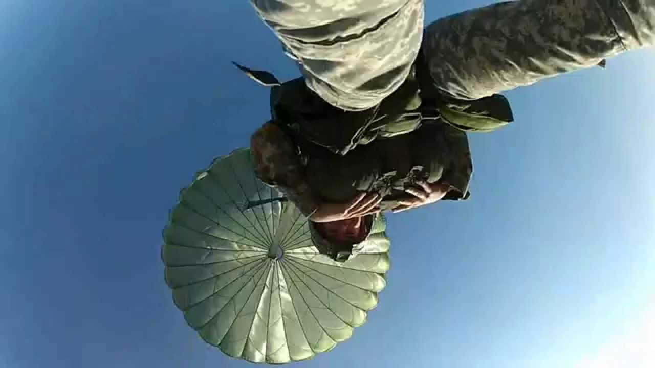 US Army Airborne School - Slow Motion Jump - YouTube