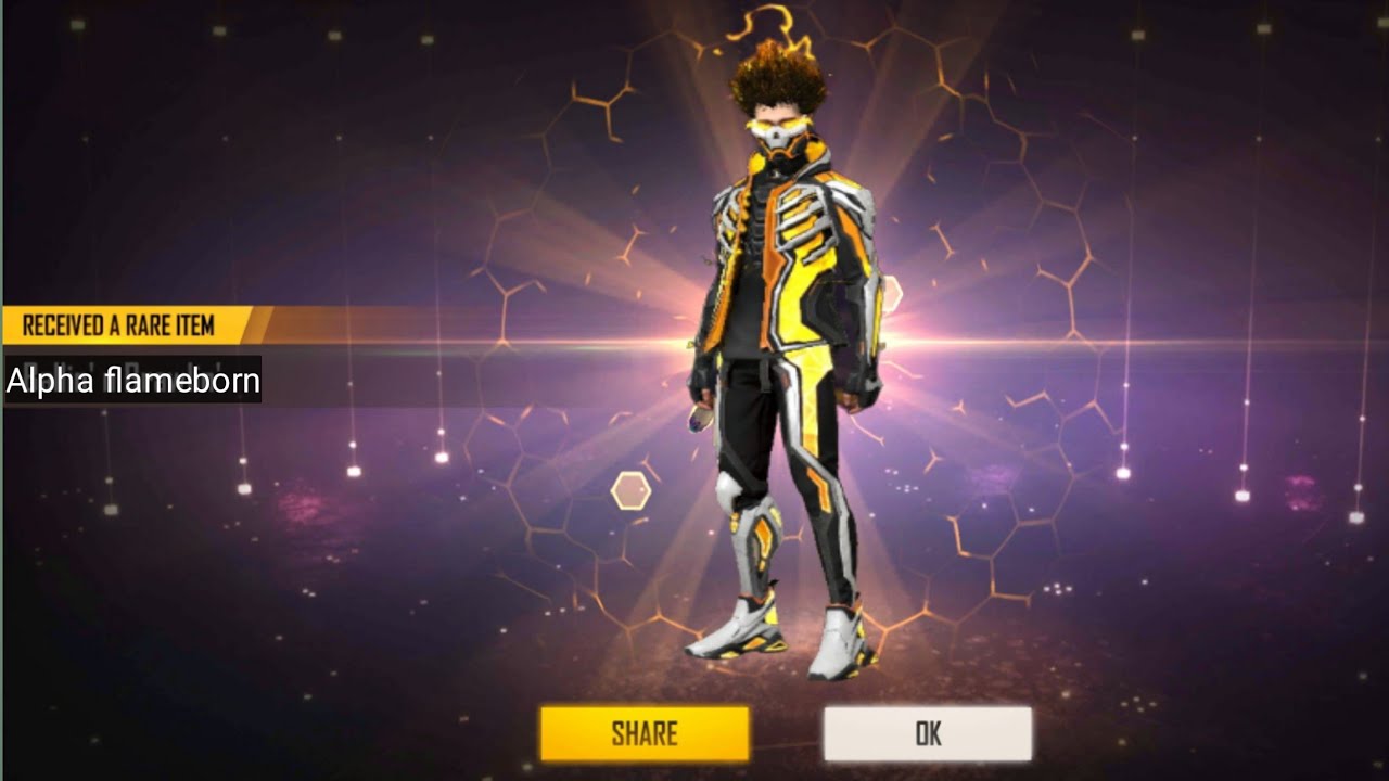 Alpha Flameborn bundle || Legendary costume || Emotes || 3k diamond ...