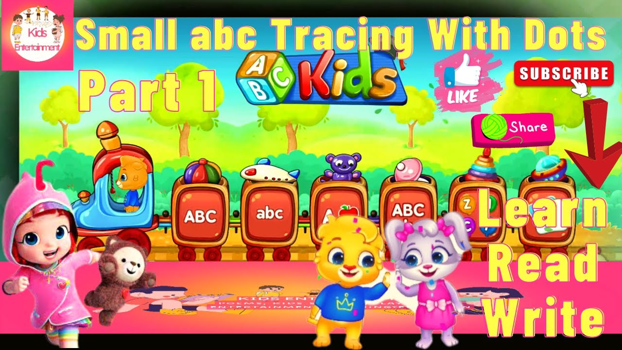 How to write Small Alphabet letters | Small letters abc tracing with ...