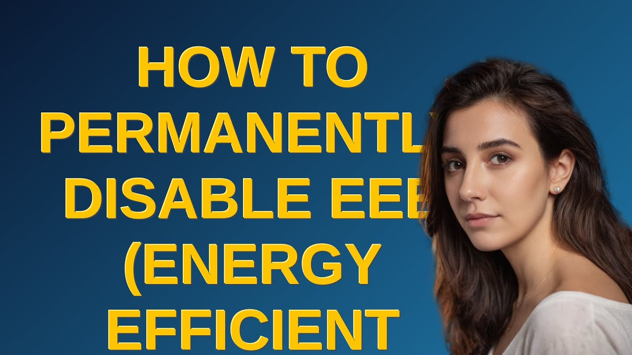 Unix: How to permanently disable EEE (Energy Efficient Ethernet) on ...