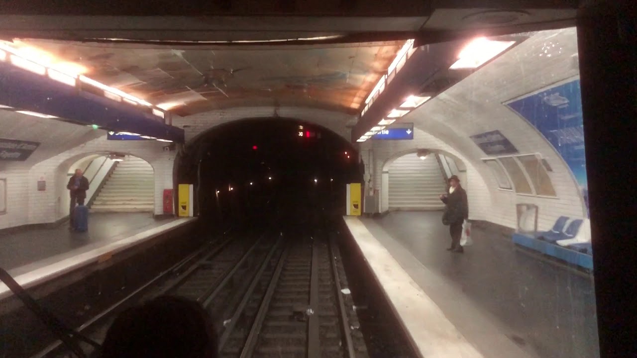 Paris Métro Line 7: Cadet to Pyramides - YouTube