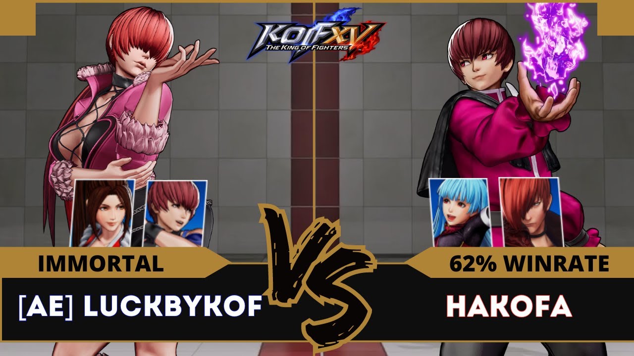 KOFXV🕹️A.E LUCKBYKOF (Chris/Shermie/Mai) vs HAKOFA (O.Chris/Kula/Iori)🕹 ...