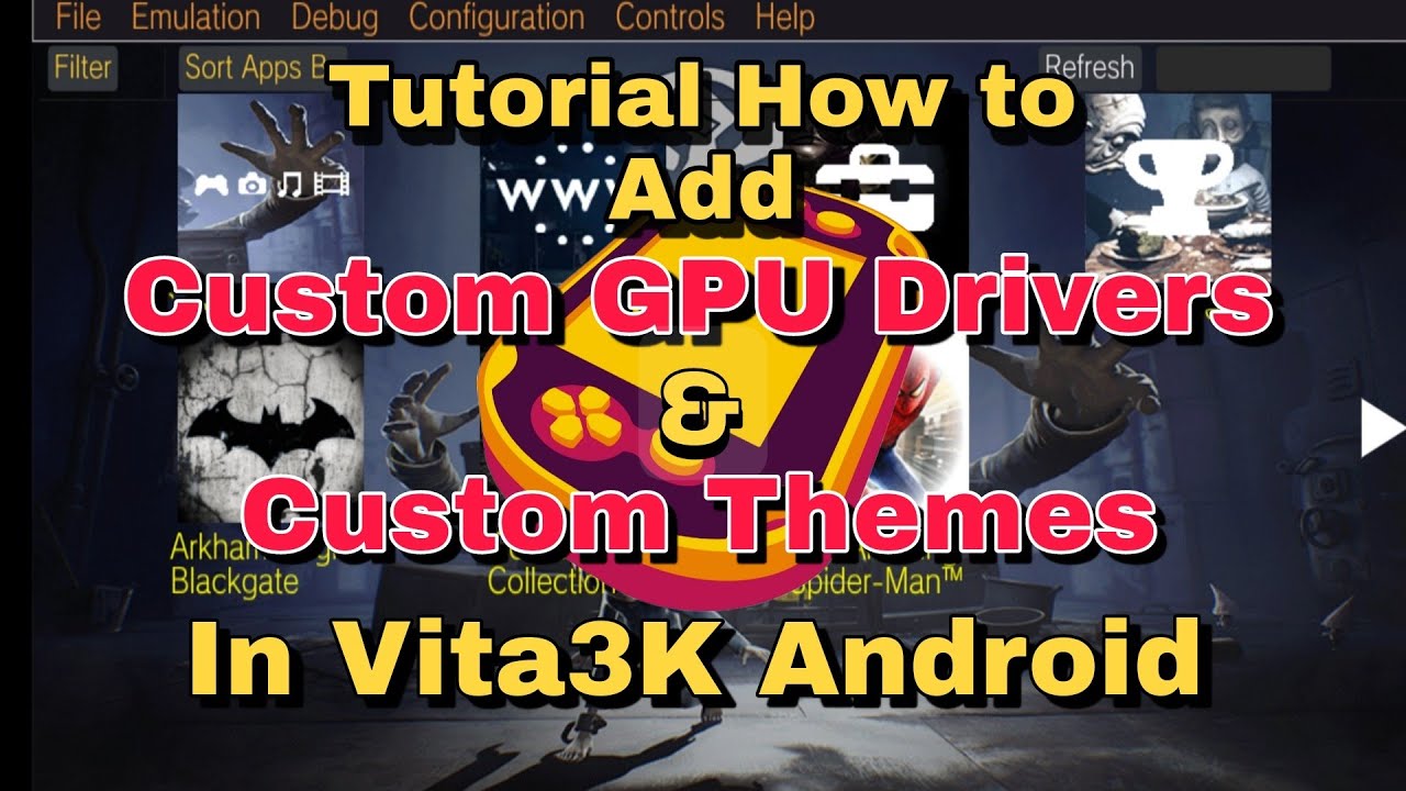 Tutorial How To Add Custom GPU Drivers & Custom Themes In Vita3K ...