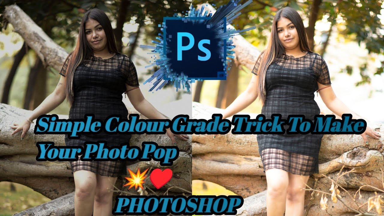 Simple color grade trick to make your photo pop (look more 3d )||Simple ...