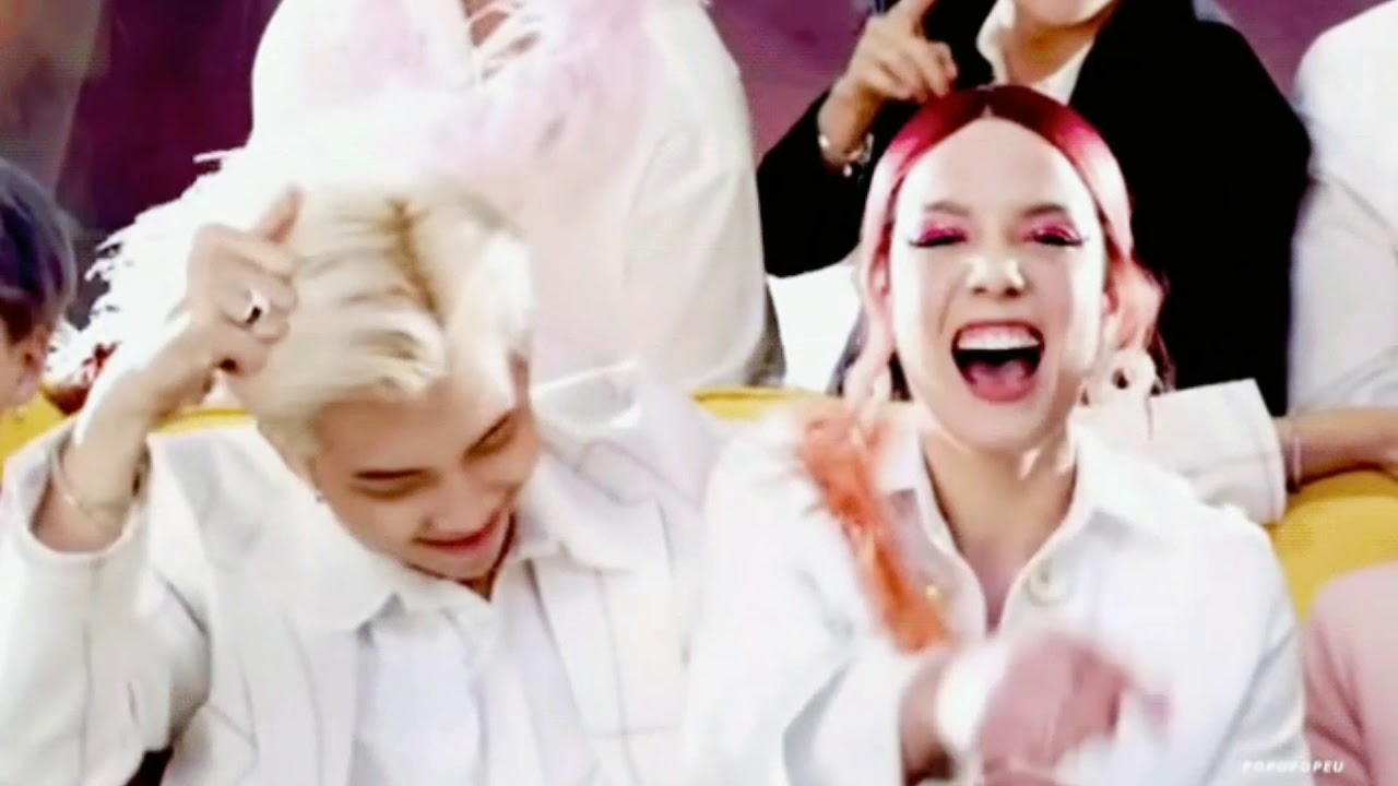 RM and Halsey friendship moments - YouTube