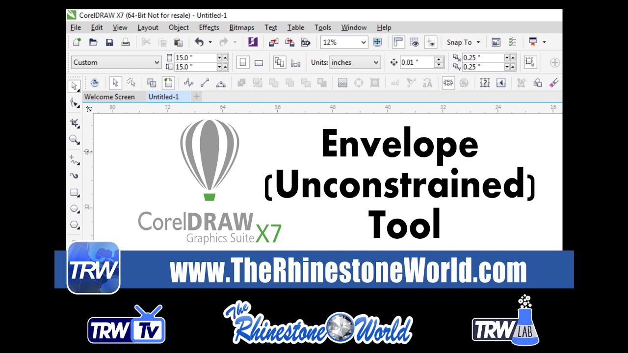 CorelDraw Envelope unconstrained Tool Basics The Rhinestone World ...