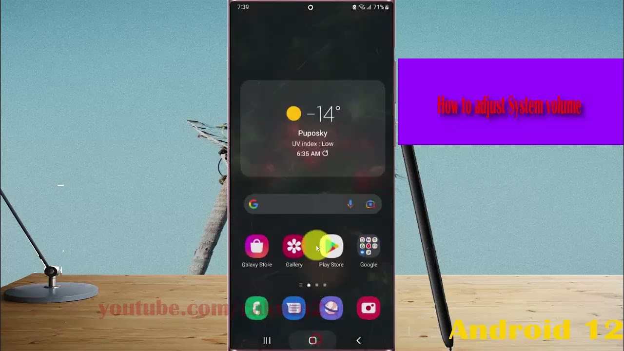 Samsung Galaxy S22 Ultra : How to adjust System volume - YouTube