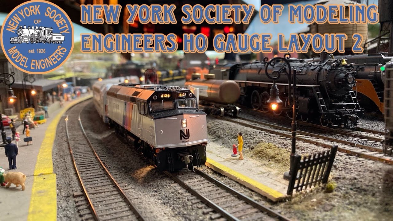 New York Society of modeling engineers HO gauge layout 2 - YouTube