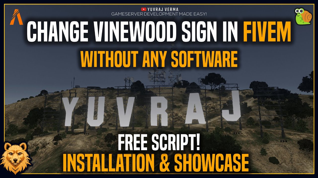 [Standalone] Change Vinewood Sign in FiveM Server 2024 | No Software ...