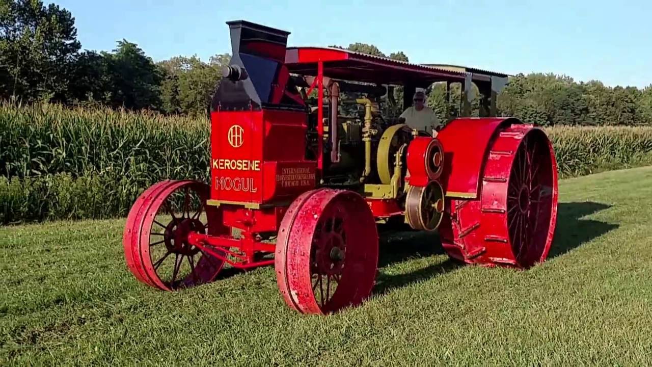 Mary Driving My IHC 1915 Mogul 30-60 Tractor - YouTube