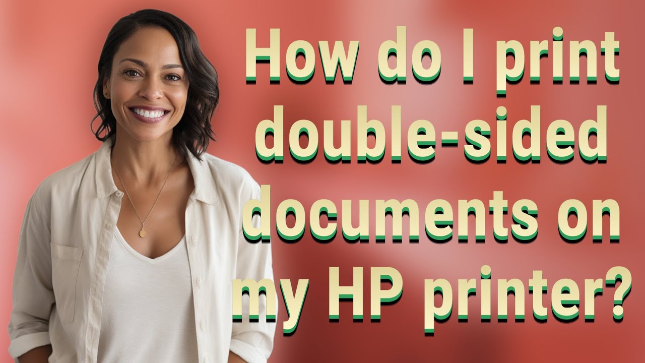 How do I print double-sided documents on my HP printer? - YouTube