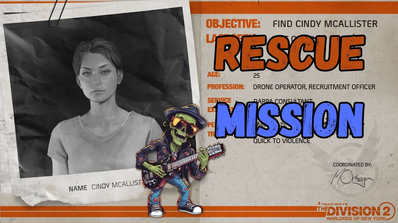 Division 2 | Full Run The Recruiter Manhunt | Cindy Mcallister - YouTube