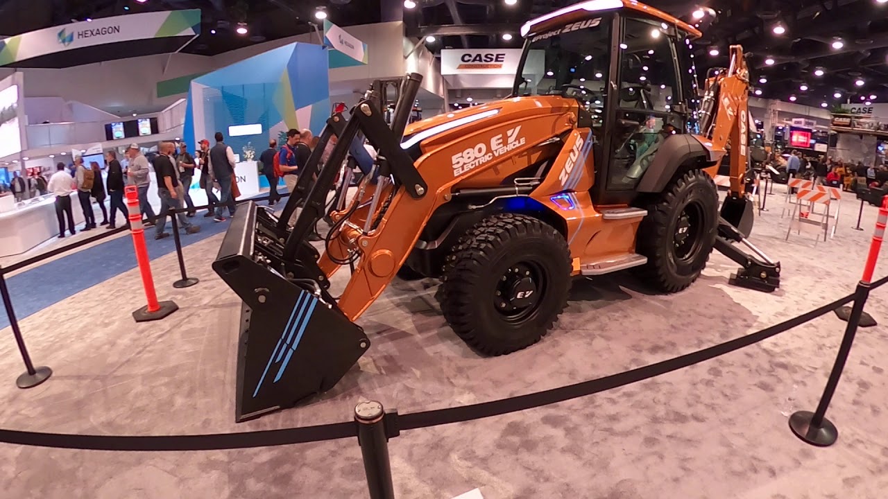 CASE 580EV Project ZEUS All Electric Backhoe - YouTube