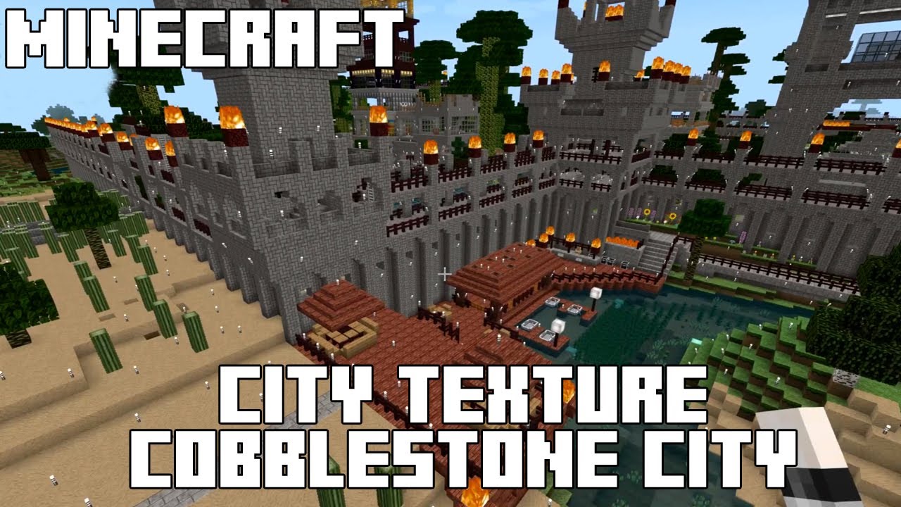 Minecraft Cobblestone City - YouTube