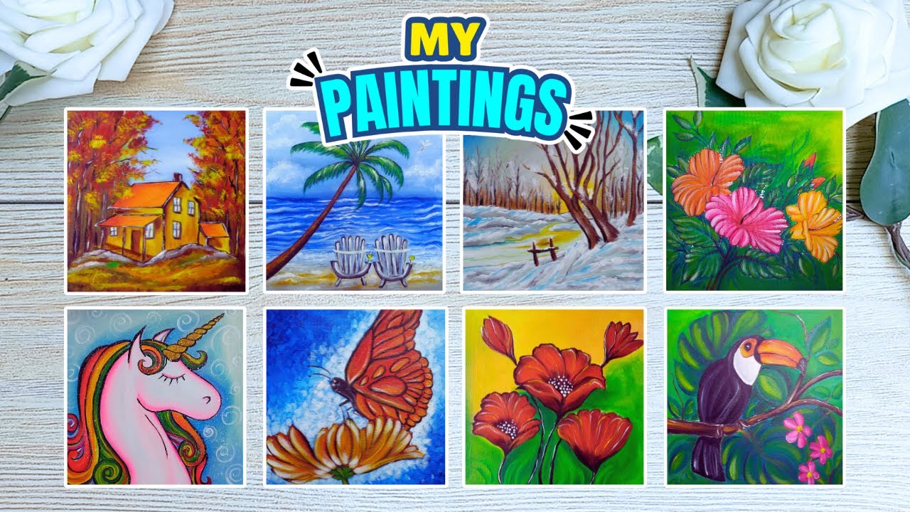 My Paintings Collection | DIY Painting | Wall Paintings | Home Decor ...