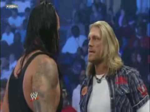 WWE UNDERTAKER BOOTS EDGE ON SMACKDOWN 12/2/10 - YouTube