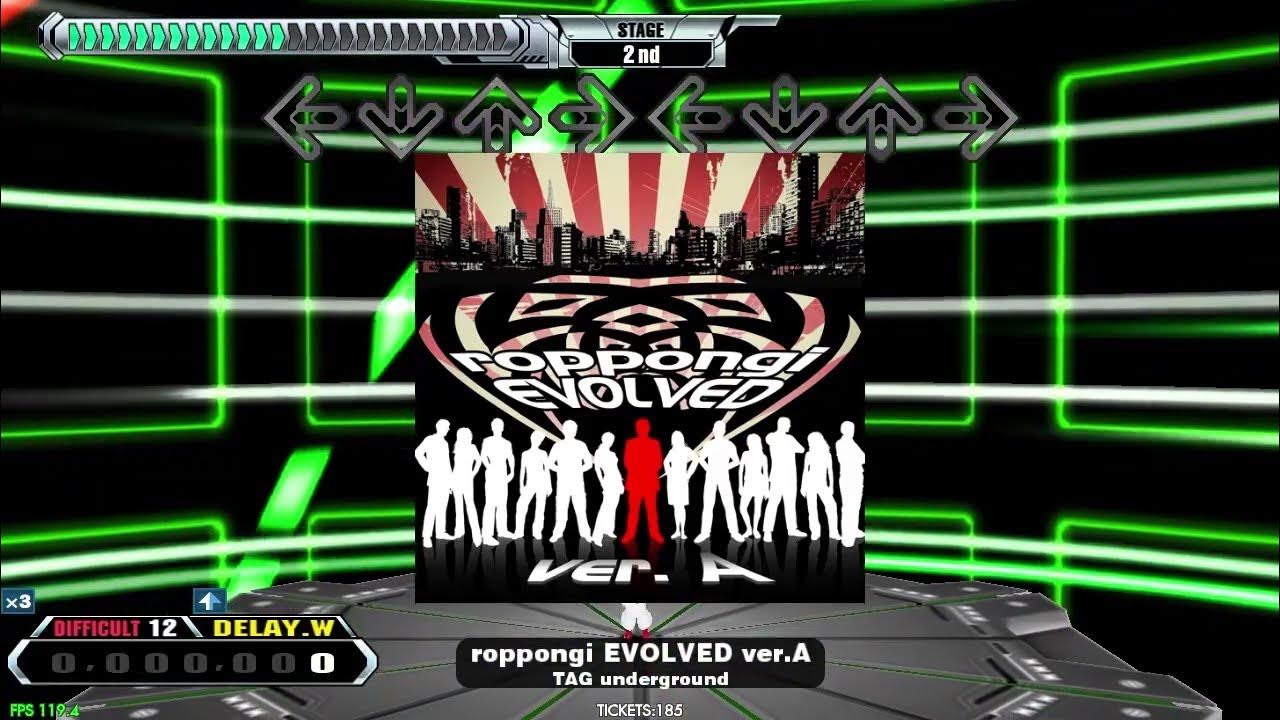 【LV12】DDR / roppongi EVOLVED ver.A - DIFFICULT DOUBLE with handclap - YouTube