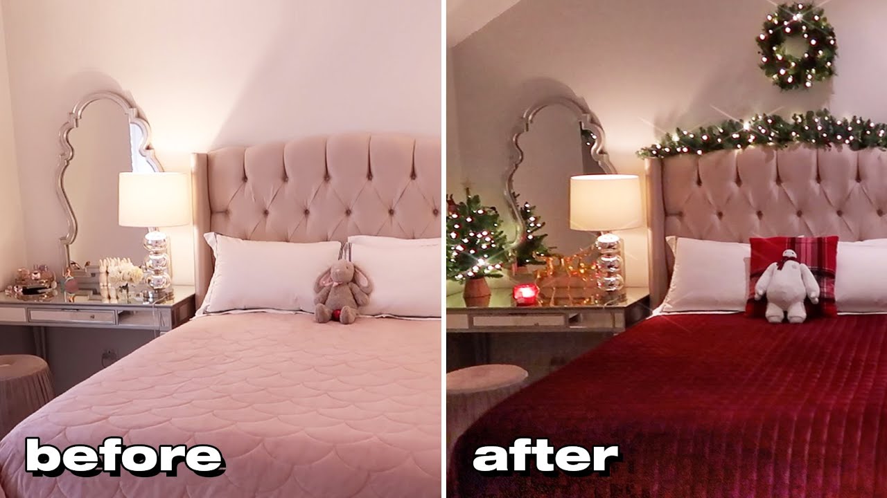 Christmas Bedroom Makeover - YouTube