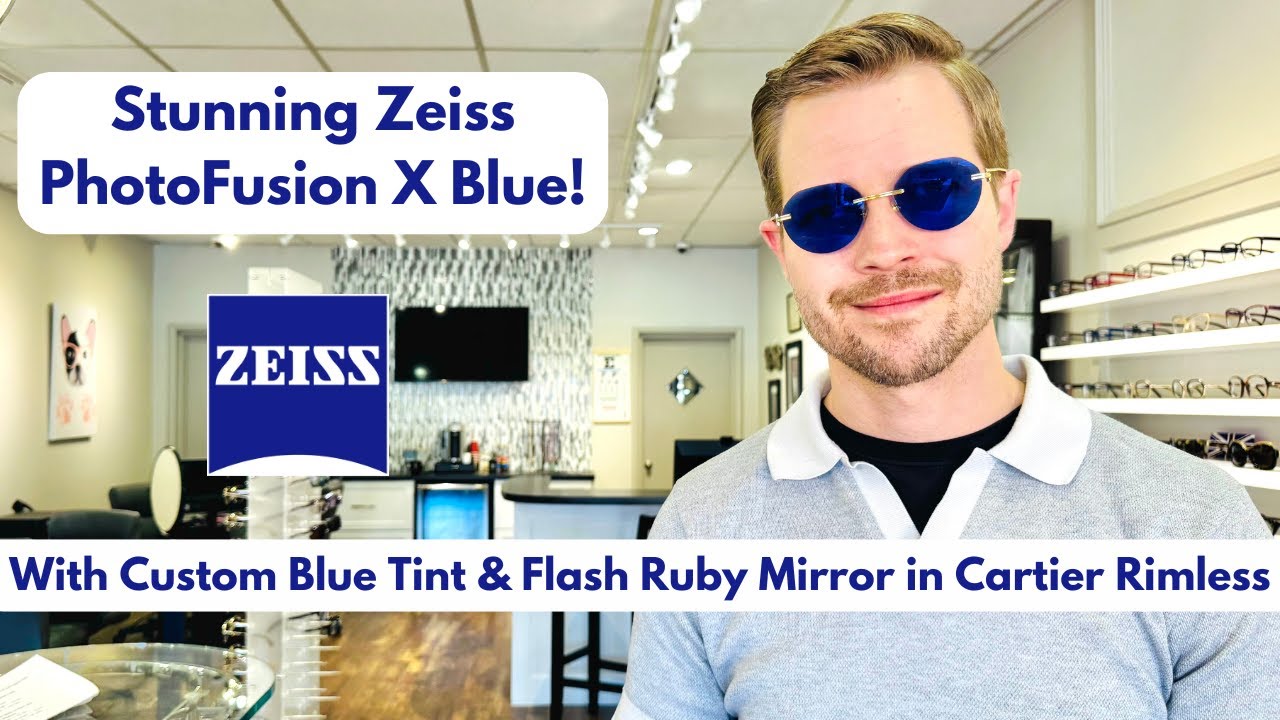 Zeiss PhotoFusion X Blue with Blue Fade Tint and Flash Ruby Mirror in ...
