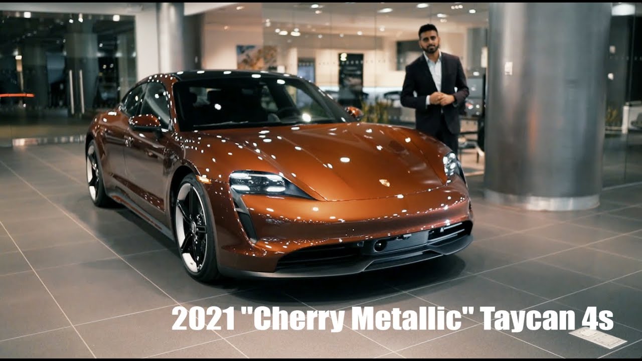 2021 "Cherry Metallic" Taycan 4s | Walkaround - YouTube