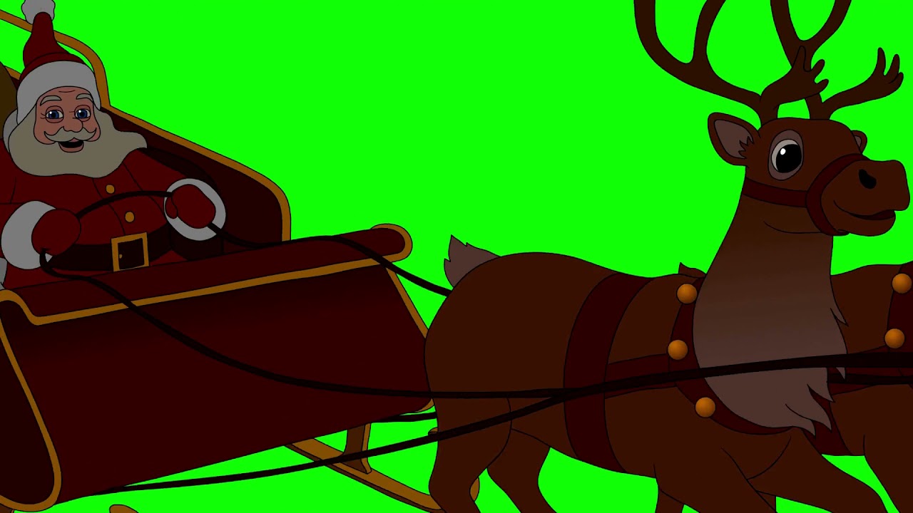 Santa Claus Slight Green Screen Video | Santa Claus Flying | Part 1 ...