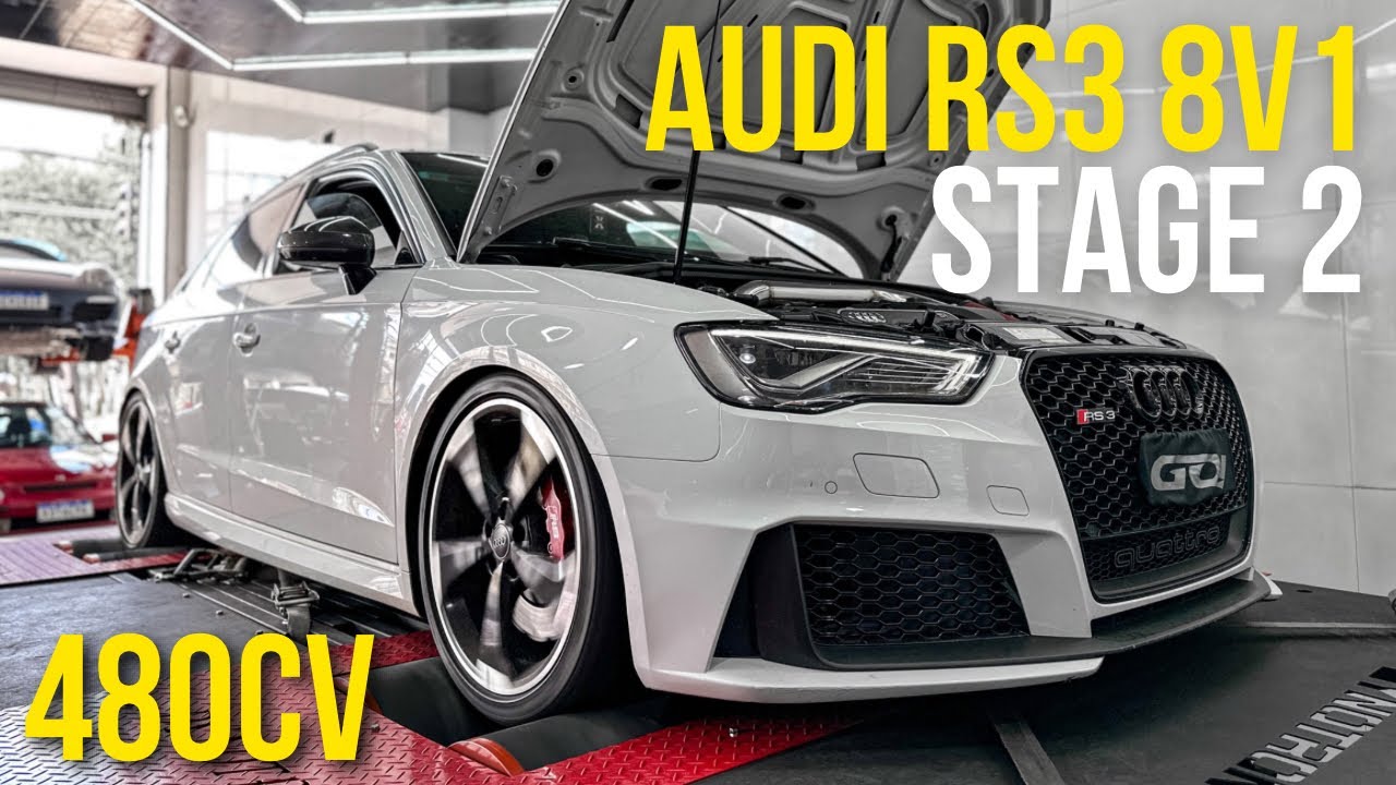 Audi RS3 8V1 stage 2+ 480hp+ - YouTube