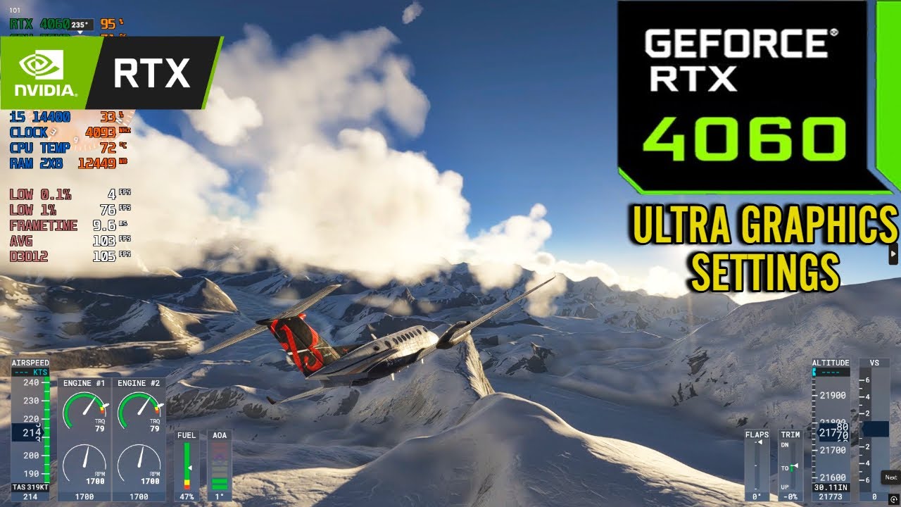 Microsoft Flight Simulator 2024 : RTX 4060 8GB ( Ultra Graphics ...