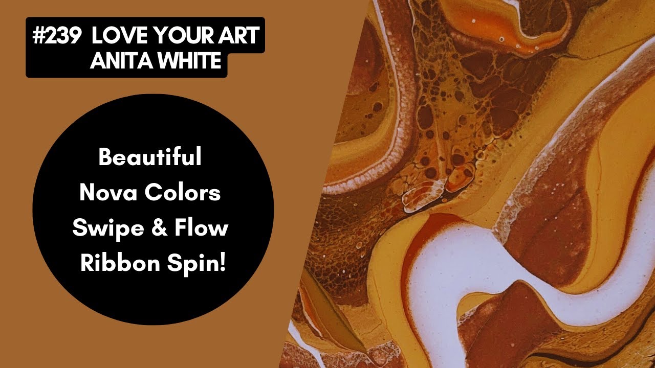 #239- Beautiful Nova Colors | Swipe & Flow Ribbon Spin! - YouTube