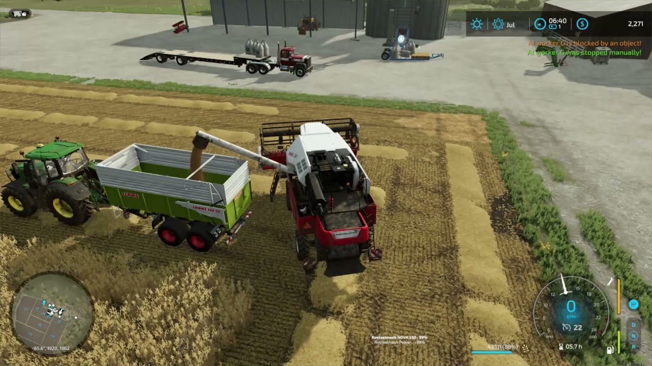 Day 1 Of A MASSIVE Multi-Crop Harvest | Evergreen Farmstead #21| FS22 ...