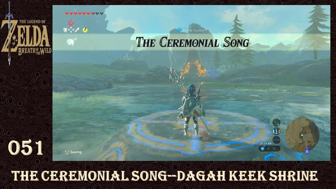 The Legend of Zelda: Breath of the Wild-- 051 The Ceremonial Song Dagah ...