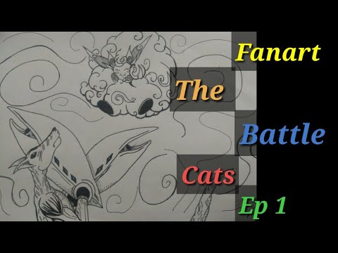 The Battle Cats : ( Fanart ) Ep1 วาดรูป Erphuan Vs Scissoroo กัน - YouTube