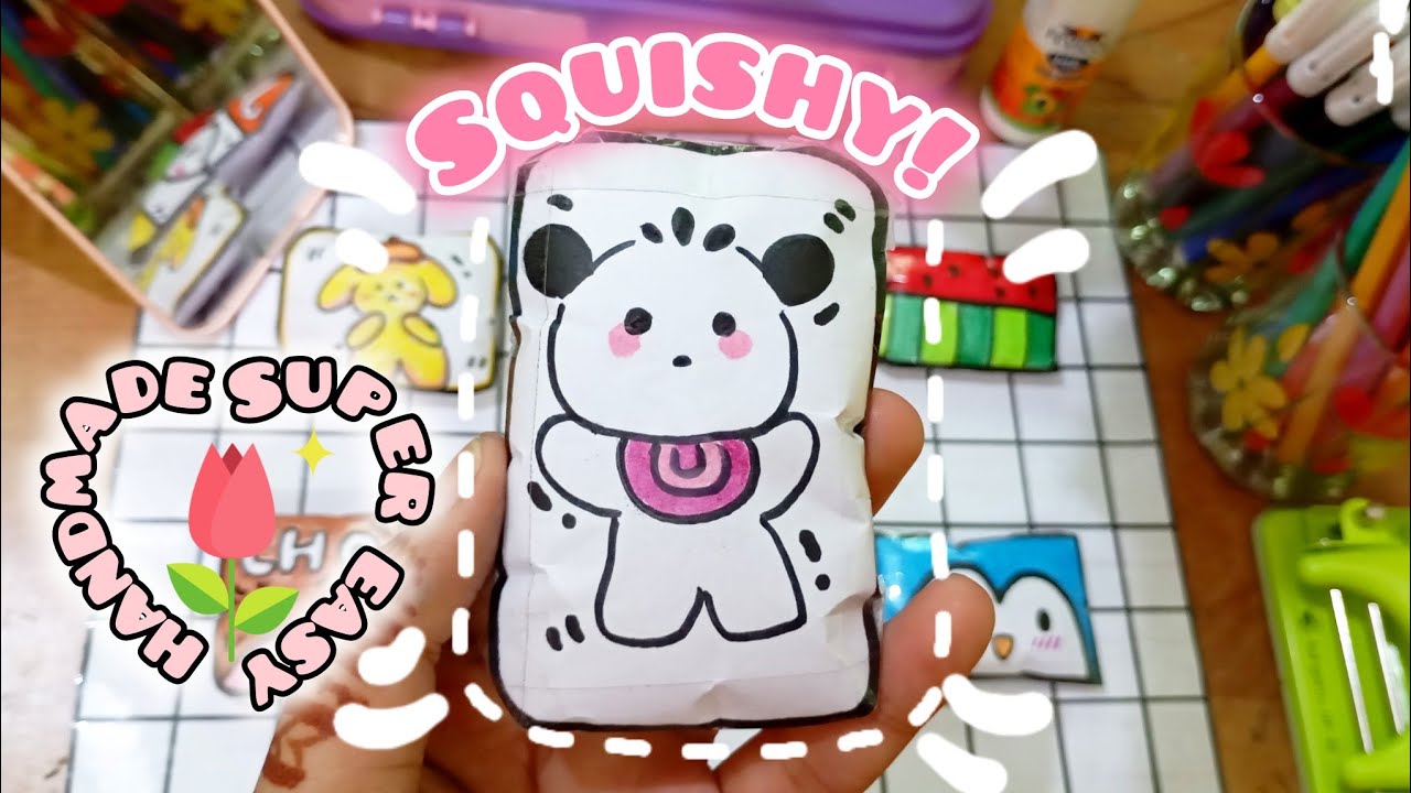 DIY Mini Soft Paper Squishy – Cutest Craft Ever! - YouTube