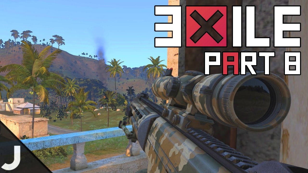 ArmA 3: Exile Mod Lingor - Part 8 - Rooftop Sniper! - YouTube
