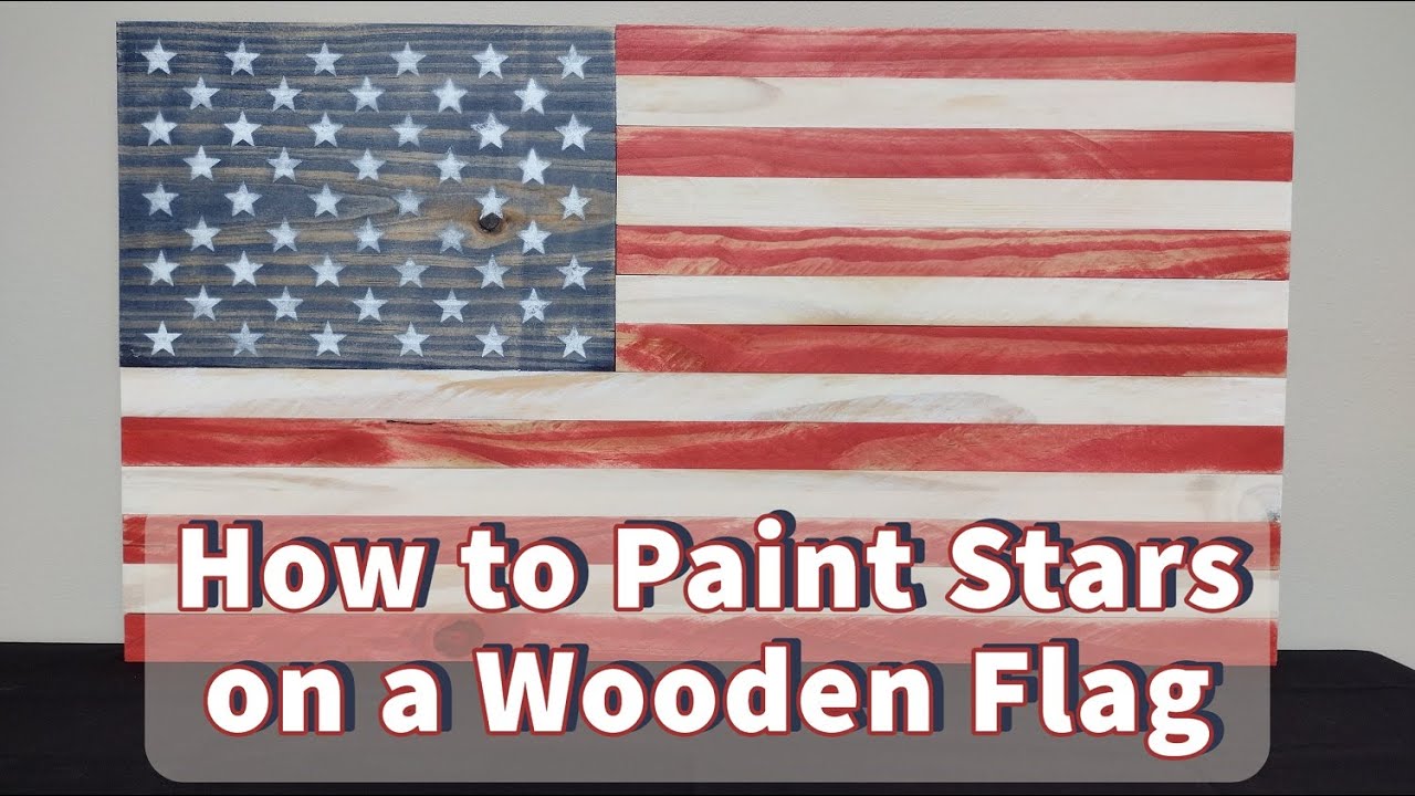 How To Paint Stars On A Wooden Flag Rustic American Flag Distressed how-to-paint-stars-on-a-wooden-flag-rustic-american-flag-distressed