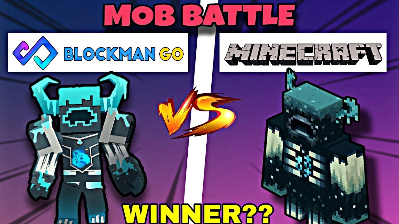 Blockman Go VS Minecraft *MOB BATTLE*||winner?|| - YouTube